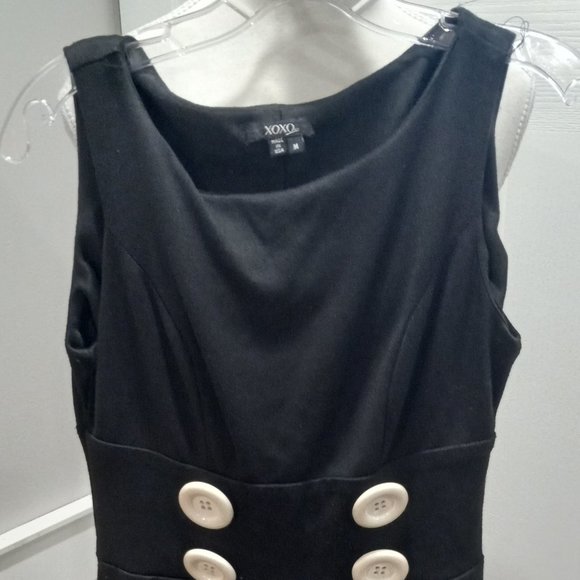 Dresses | Vintage Xoxo Ladies Sleeveless Dress Size Medium Big Buttons | Poshmark